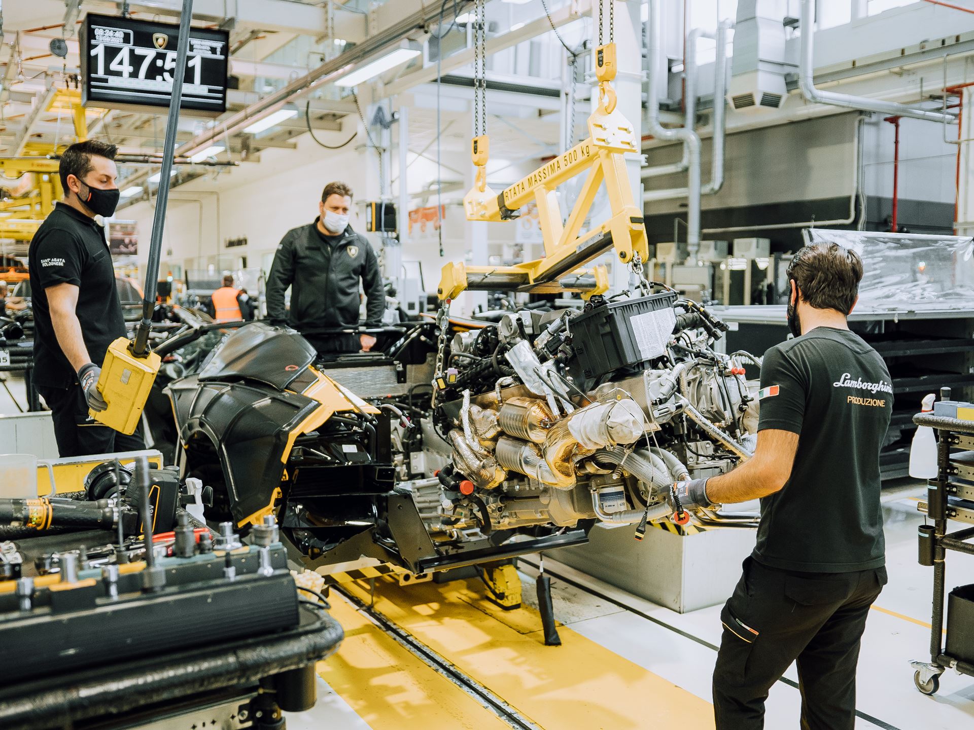 Automobili Lamborghini Assembly Line Aventador