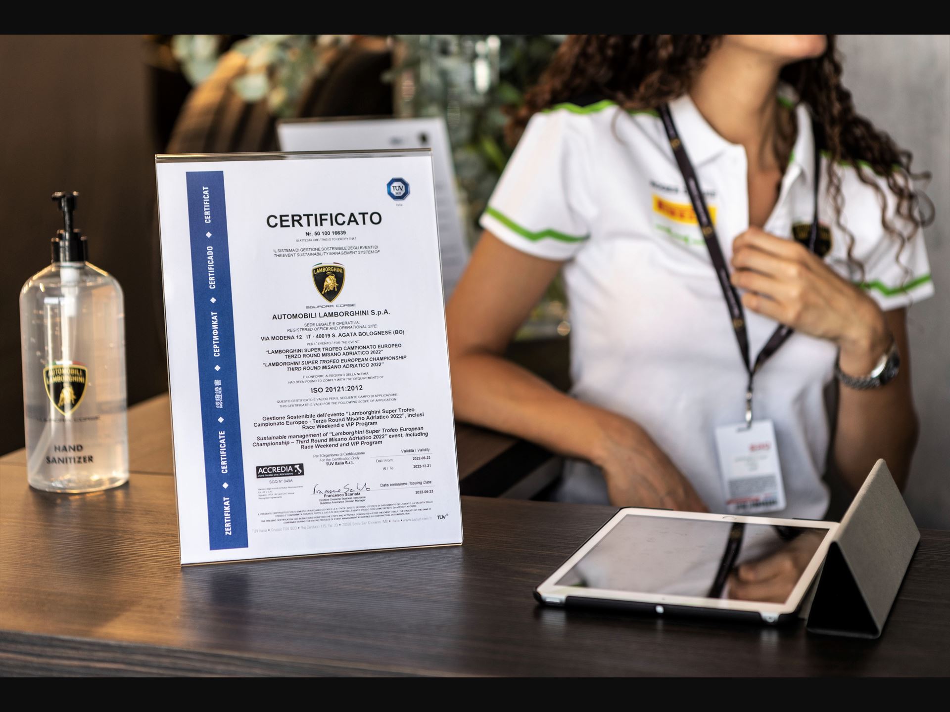 Automobili Lamborghini ST Misano Certification ISO 20121