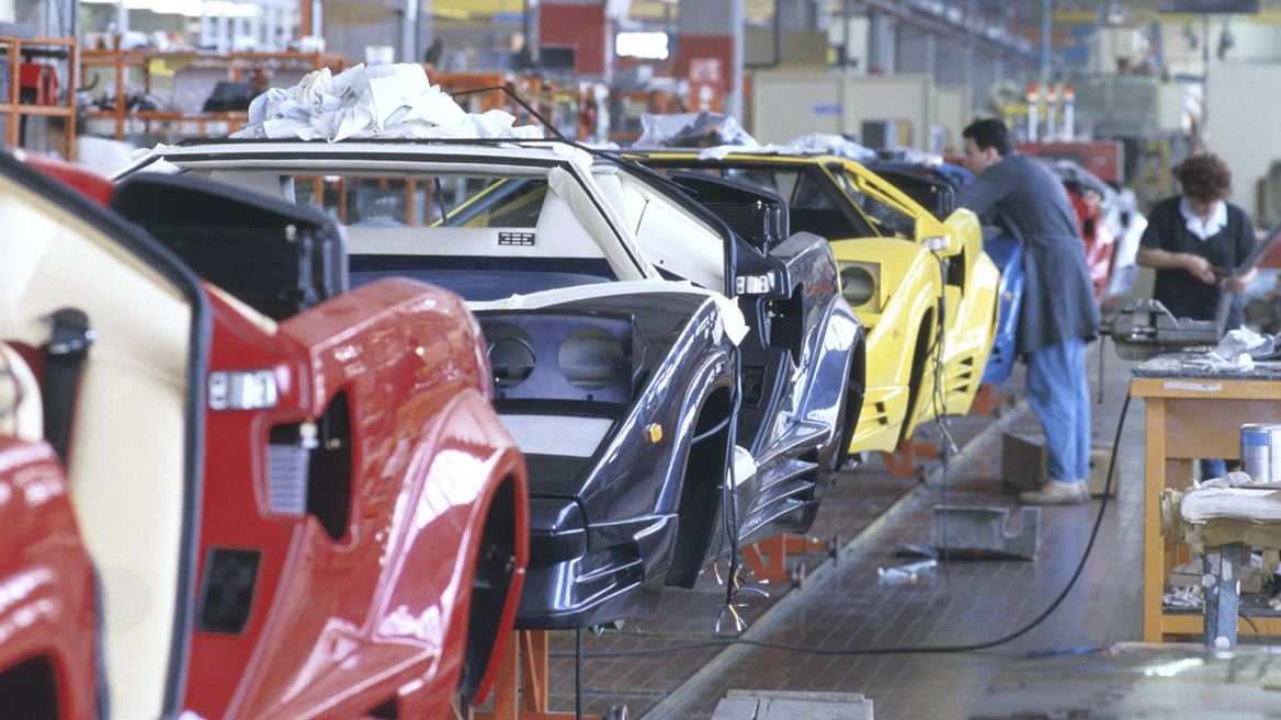 Old 1974 – 2024 50 years since production of the first Lamborghini Countach