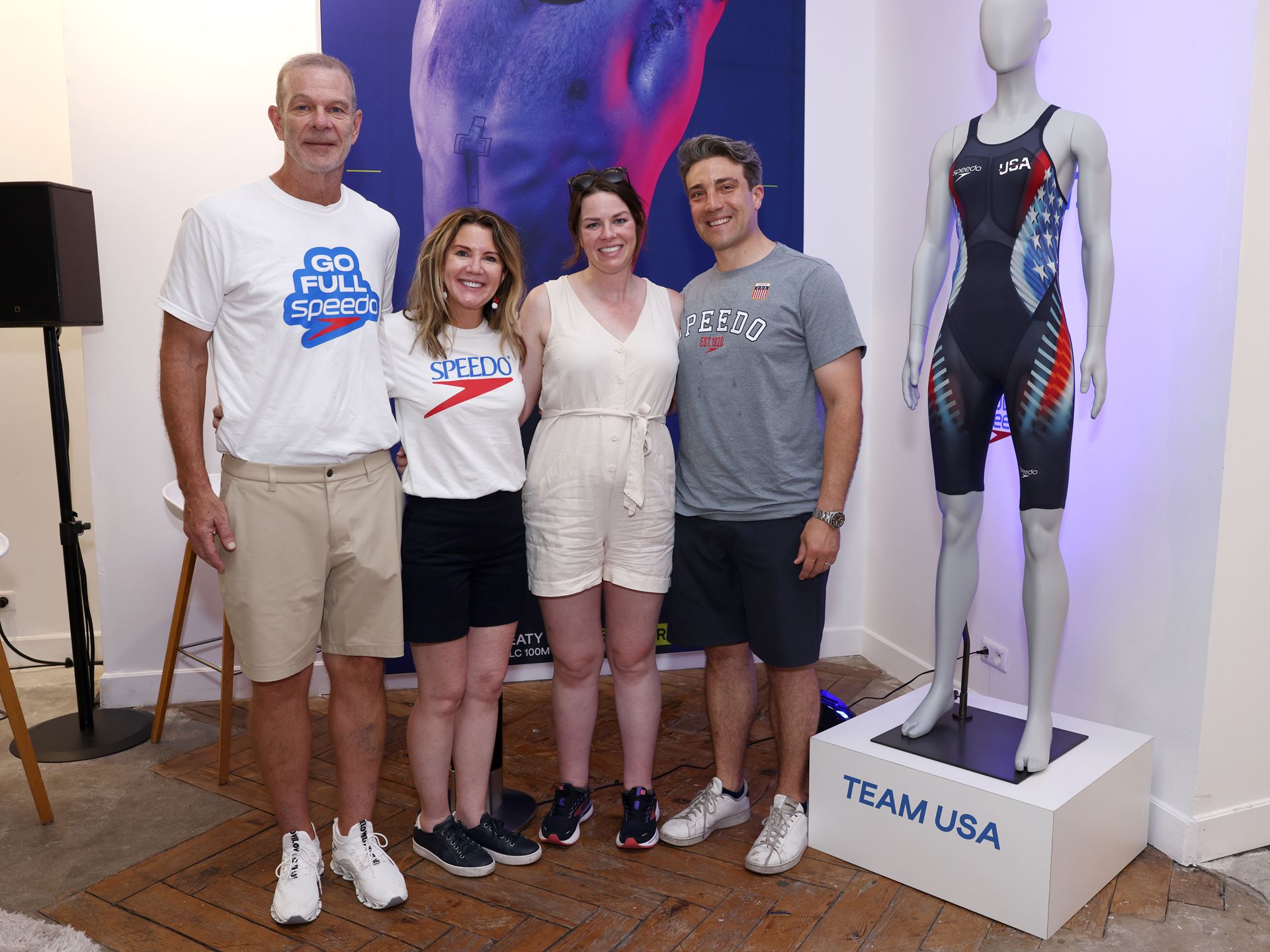 The Murphy family attends the Speedo Cafe Meet the Friends and Family event
